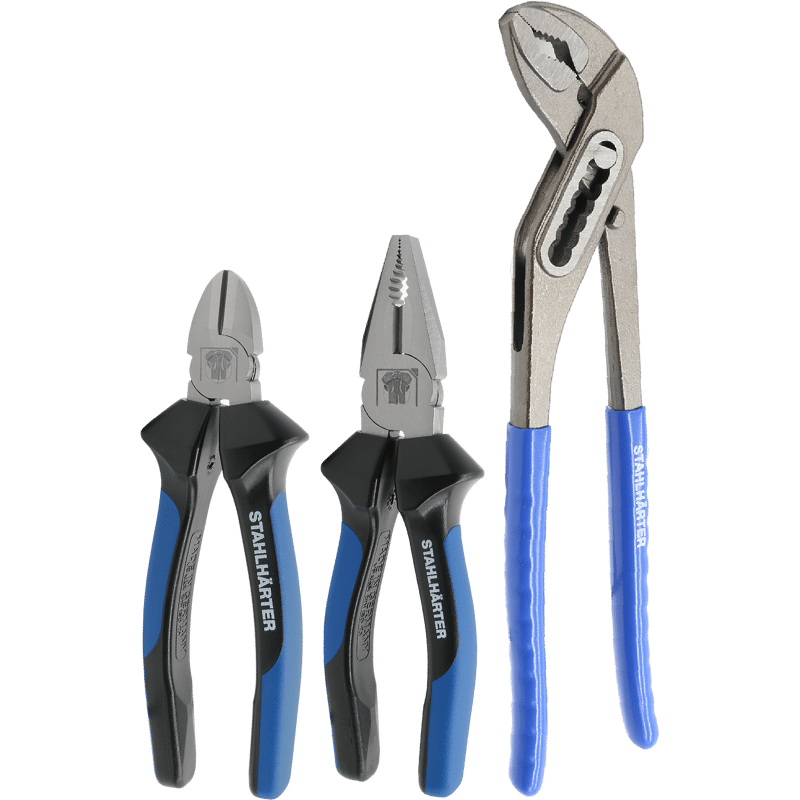 Zangen-Set 3-tlg mit Wasserpumpenzange | Zangen.Set3